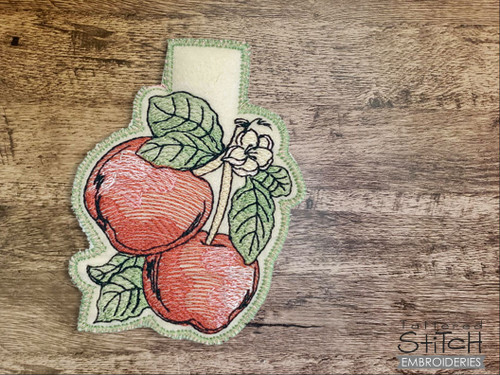 Apples Clothespin Magnet - Embroidery Designs & Patterns