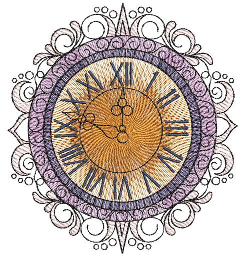 Clock Face- Fits a 4x4" & 5x7" & 8x8" Hoop, Machine Embroidery Pattern ...
