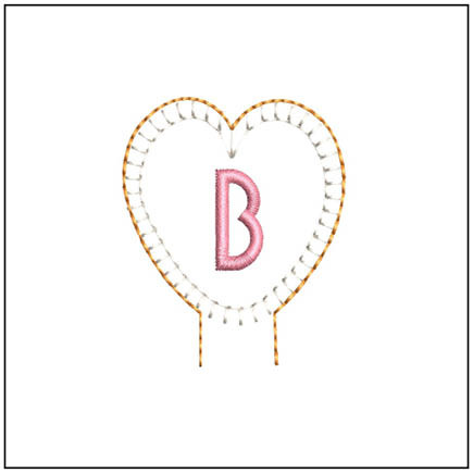 Heart Pencil Topper ABCs - Embroidery Designs & Patterns