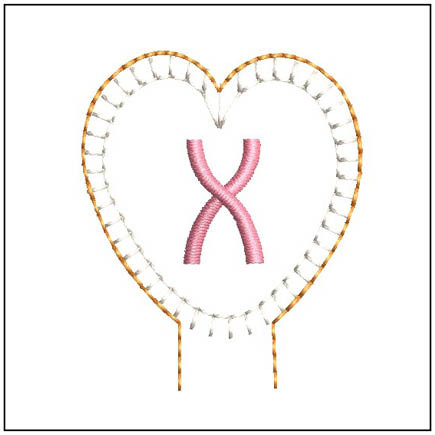 Heart Pencil Topper ABCs - Embroidery Designs & Patterns