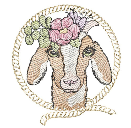 Goat Embroidery Designs