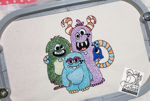 Cute Monster Crew - Embroidery Designs & Patterns