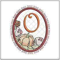 Pumpkin ABCs -O- Fits a 4x4" Hoop, Machine Embroidery Pattern ...