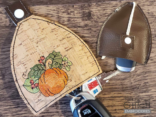 Pumpkin Car Key Case