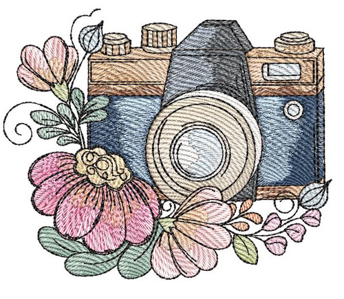 Camera Embroidery Designs