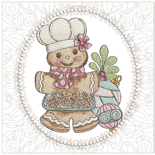 Gingerbread Bake Quilt Block