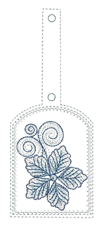 Poinsettia Key Chain
