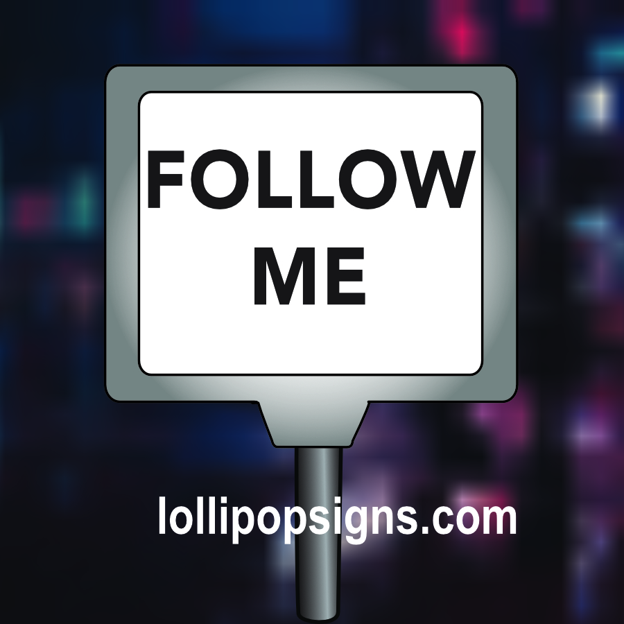 Follow Me Hand Held Signs | EVENTS -eSHOP