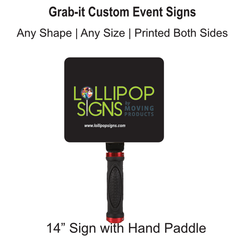 Hand Paddle Square Sign | EVENTS -eSHOP