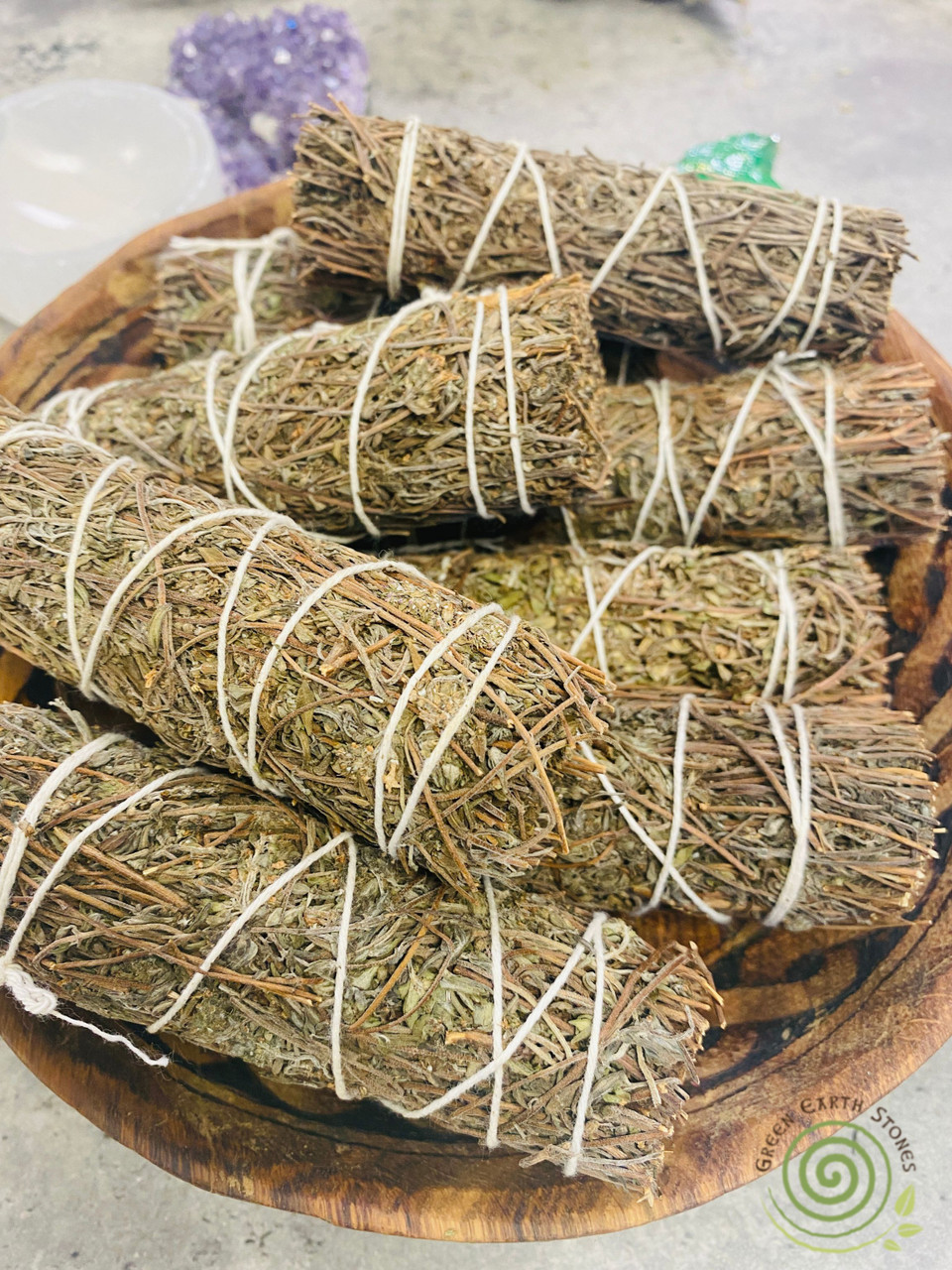 Thyme Smudge Stick | Smudge | Wand | Green Earth Stones