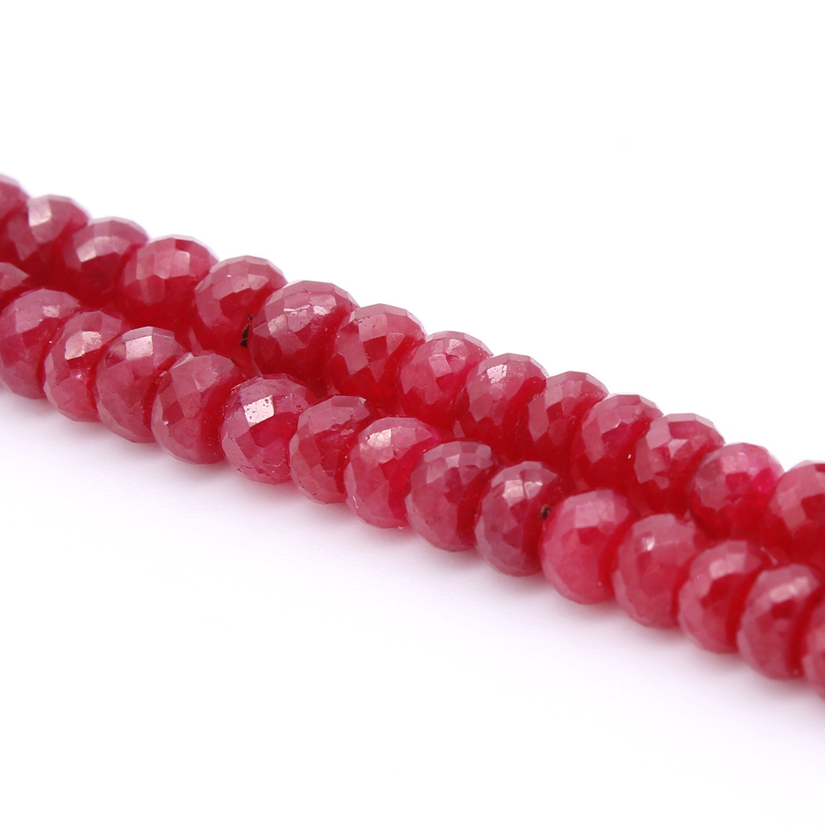 Two Layer Graduated Ruby Necklace