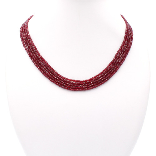 Ruby Jewelry - Natural Ruby Necklaces with Matching Earrings