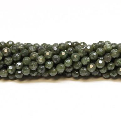 Faceted Jade, 4 mm
