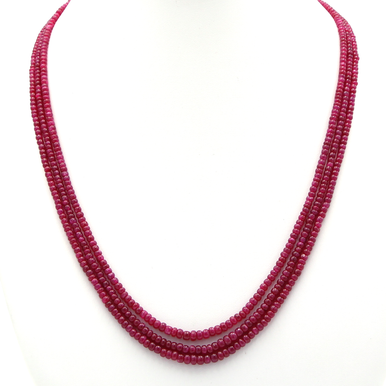 Smooth Ruby Necklace