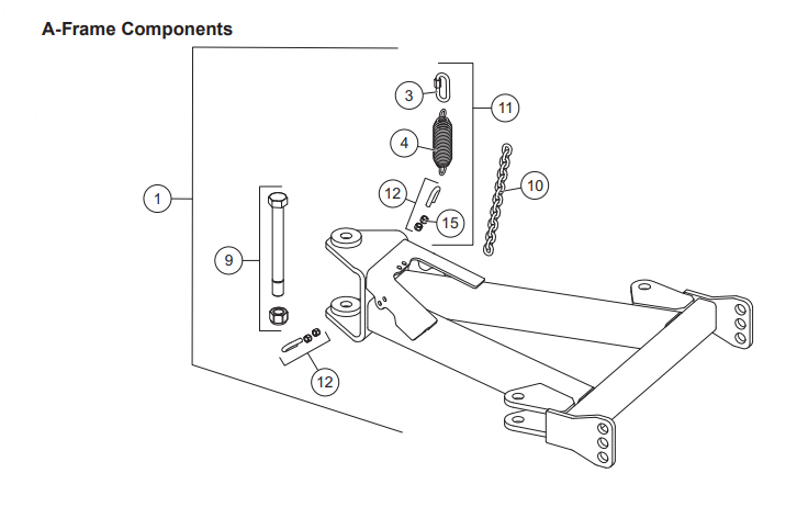 Fisher 50668 Snow Plow Pivot Bolt with Locknut - Genuine Replacement ...