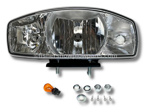 38801 Fisher Intensifire & Western Nighthawk Driver's side Dual Halogen ...