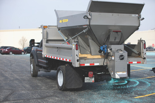 FISHER 98540 Tempest Dual Motor Electric Hopper Spreader - 9' 4.0 Yard ...