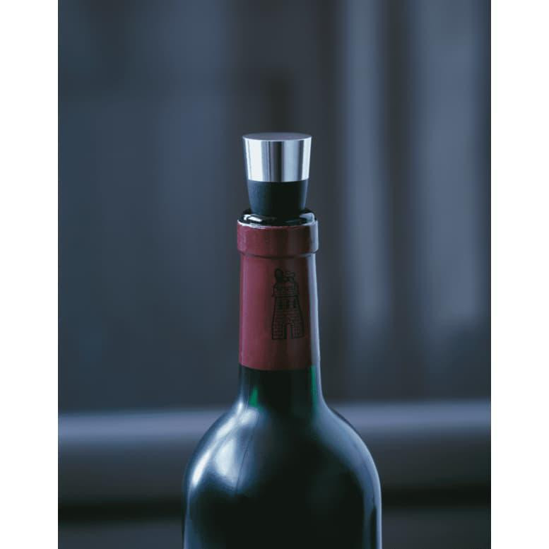 Grand Cru Wine Stopper, Black/Steel - Counterpoint