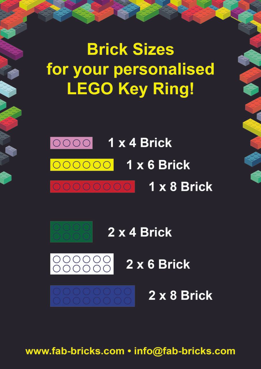 Personalised LEGO Bricks. Choose your size, from just £2.00! (V2 ...