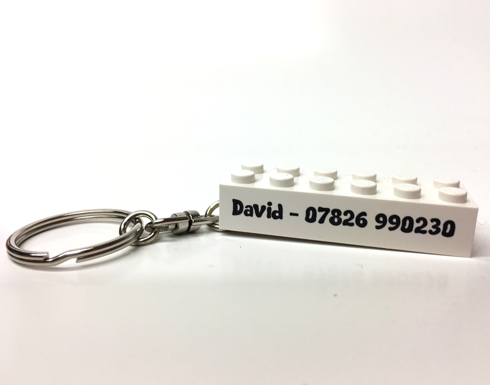Personalised LEGO Keyrings. Choose your size, from just £3.75! - FabBricks