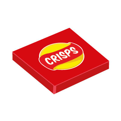 Crisp Packet Red - FabBricks