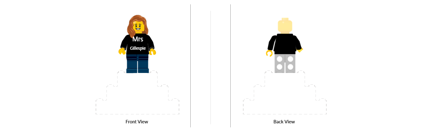 Custom Minfig 1780994145 with small display case - FabBricks