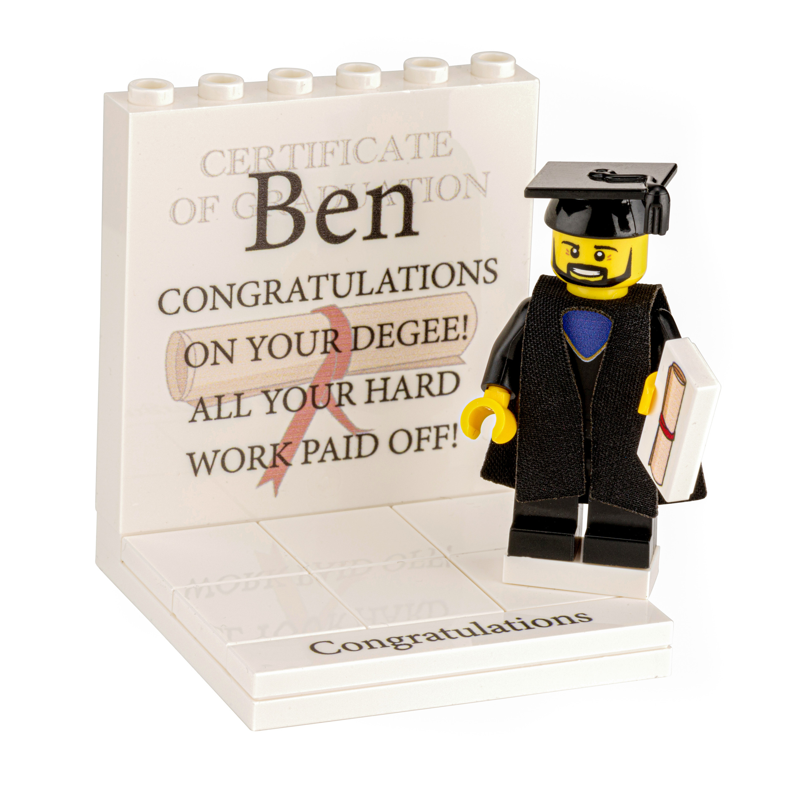 LEGO graduation, graduation gift, quirky graduation gift, geeky ...