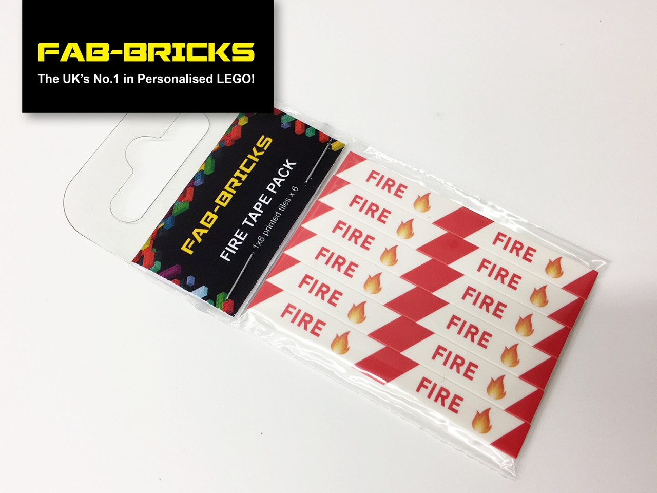 Custom Printed LEGO Fire Signs - FabBricks