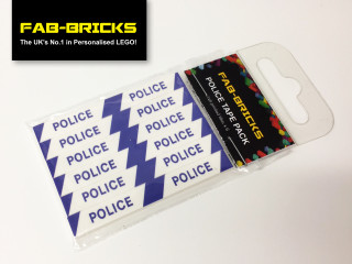 Custom Printed LEGO Police Signs - FabBricks
