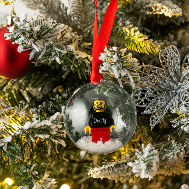 Personalised Lego Christmas Baubles