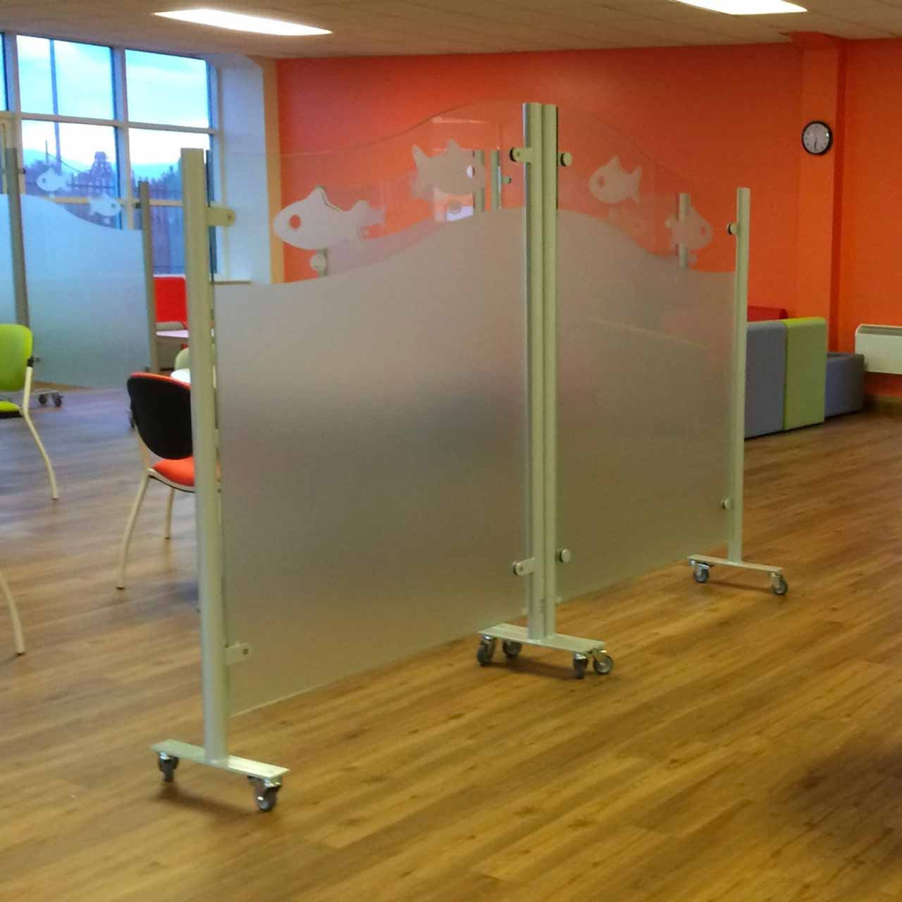 Classic Glass Partition Screen Wave |Panelscreens Limited