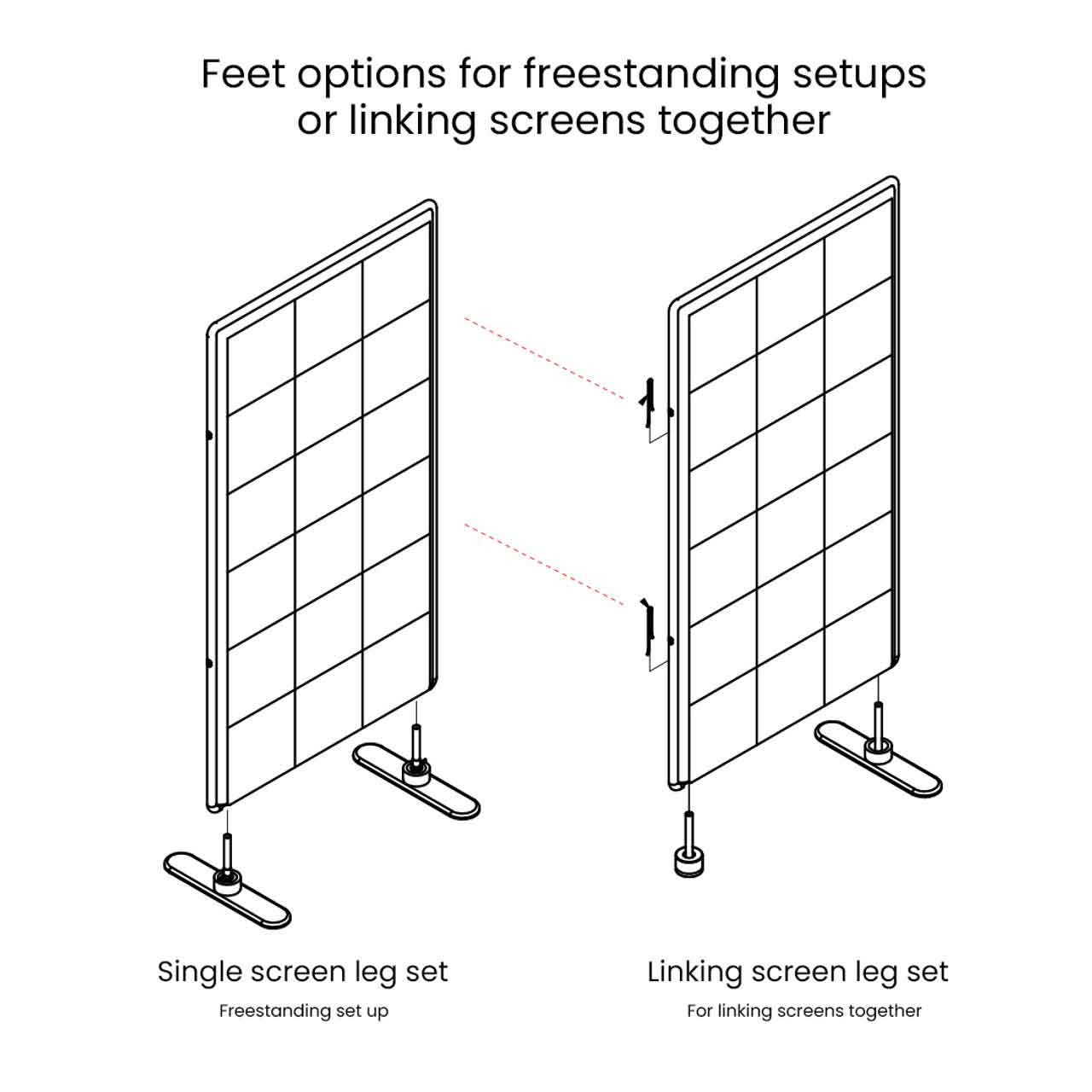 Stitch Acoustic Office Divider Screen |Panelscreens