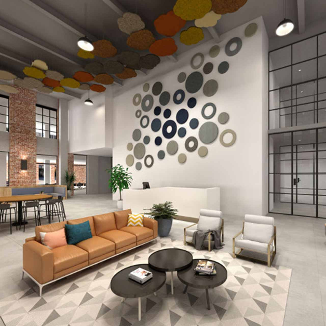 Cloud Sound Absorbing Ceiling Panels - Panelscreens Limited