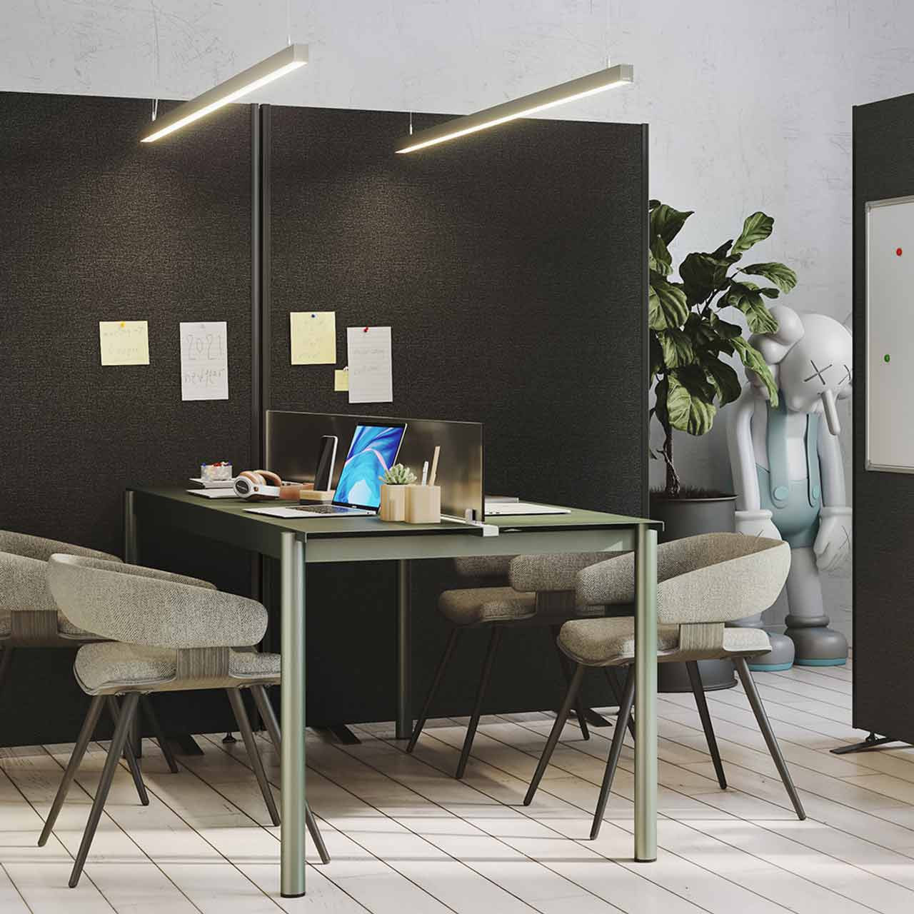 Linking Strips For Linking 2 Office Screens | Panelscreens