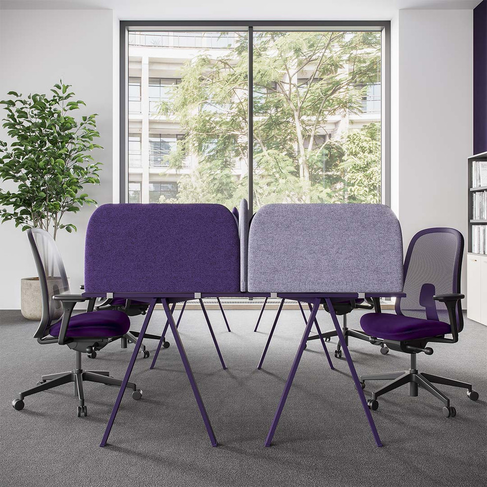 Hush 70 Acoustic Desk Screen | Panelscreens