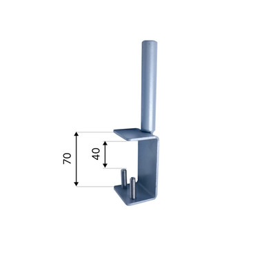 Muffle Acoustic Desk Screen 70mm Clamps | Panelscreens