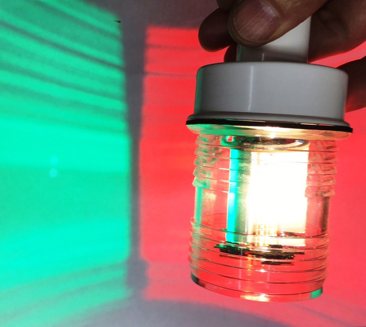 Tri-Mode LED Anchor Light, Tri-Color, and SOS Strobe Navigation Bulb