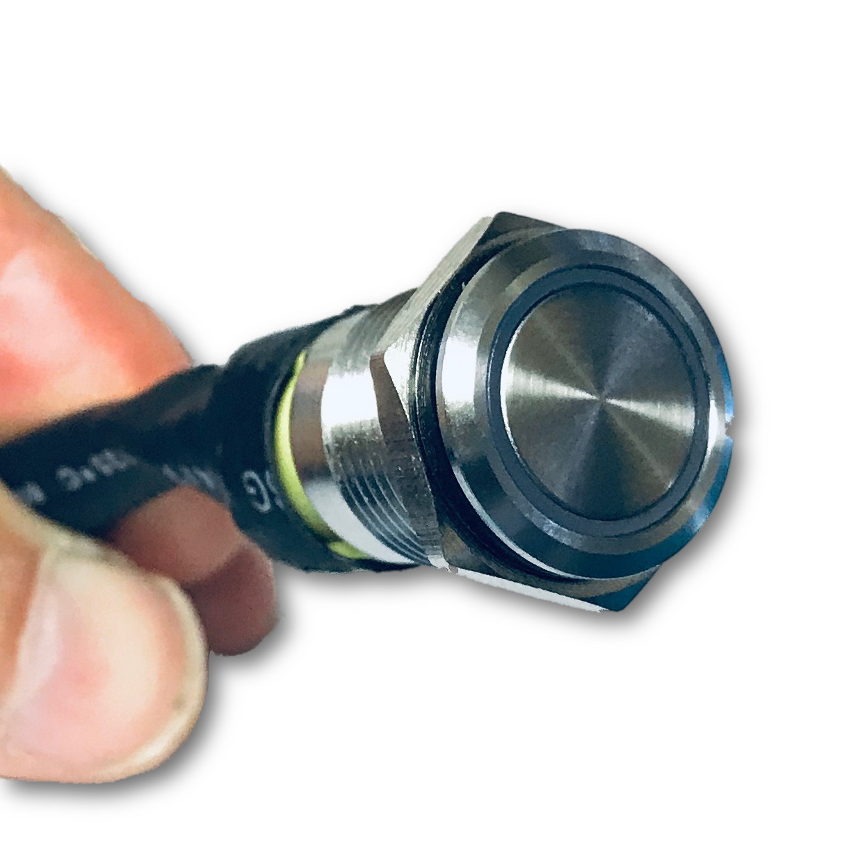 Illuminated On/Off Pushbutton Switch LED - 12V Latching