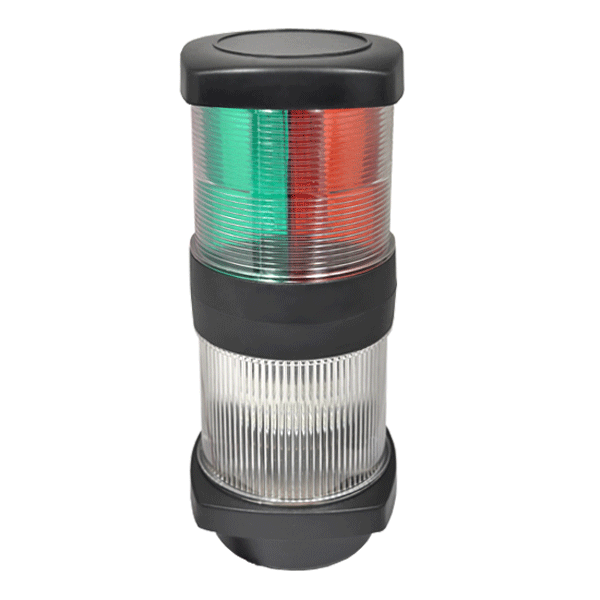 LED Tri-Color Navigation Light with Anchor Light Stack