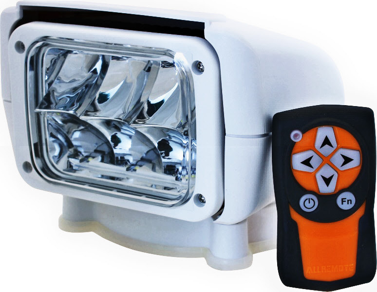 30W LED Searchlight with Wireless Remote | 80,000 Candela, 500M Beam ...