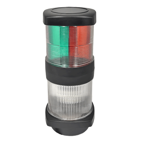LED Tri-Color Navigation Light with Anchor Light Stack