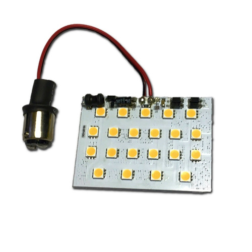 21-LED Bayonet BA15D (1142) Adhesive Sticky Panel , Warm / Soft White