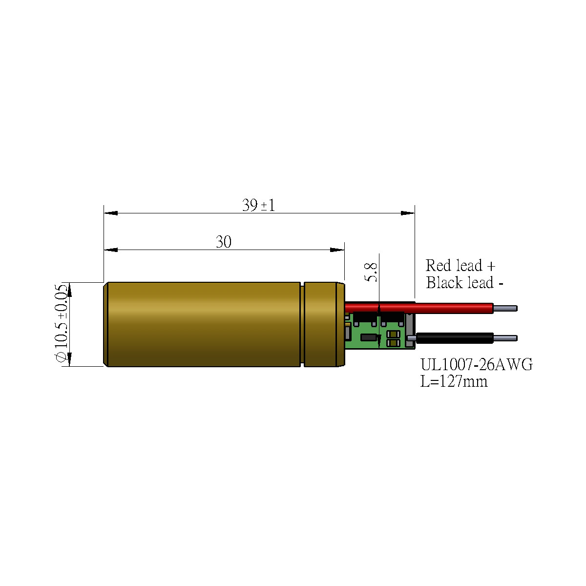635nm Red Laser Module, VLM-635-12 | Quarton - INFINITER.com