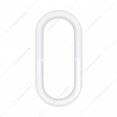 40918-1-UP CHROME EXTERIOR OVAL WINDOW COVER FOR PETERBILT - NO ...