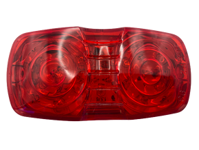 38226-UP 16 LED Rectangular Light (Clearance/Marker)- Red LED/Red Lens