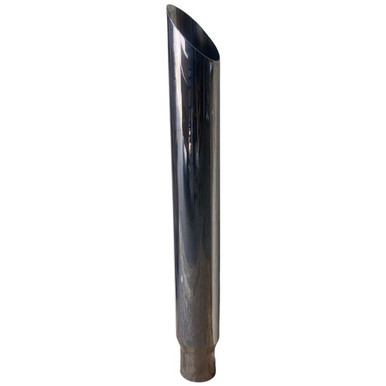 SP6-48SBC 6" x 48" Chrome Miter Cut Stack, 5" OD