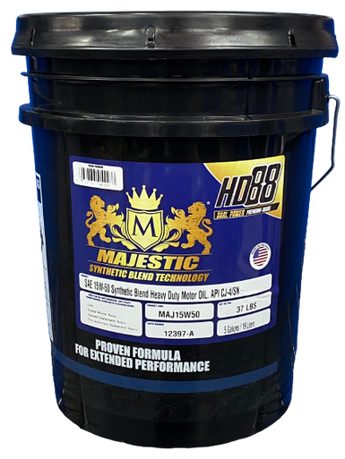 Heavy Duty 15W50 Synthetic Blend Motor Oil - 5 Gallon Buckets