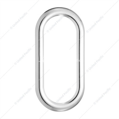 21718-1-UP PETERBILT STAINLESS OVAL WINDOW TRIM