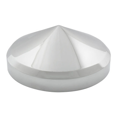 10224GG - HEX FLAT TOP CHROME PLASTIC 33MM LUG NUT COVER Push-on