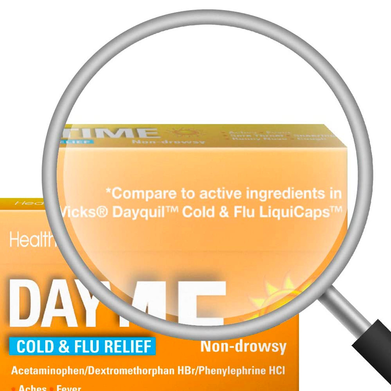 Daytime Cold-Flu Relief,(Compare to Dayquil)